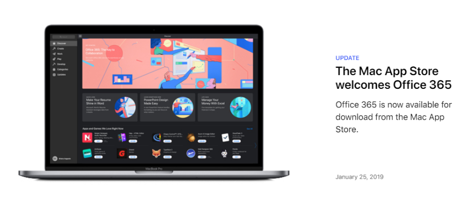 微軟Office 365套件登上Mac App Store | iThome